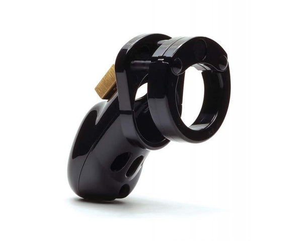Cbx - Cb-6000 3 3/4" Curved Chastity Cock Cage & Lock Set Black ...