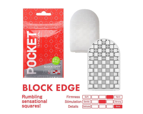 Tenga - Pocket Block Edge Masturbator – KinkySoiree